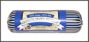 Ground Beef Chubs | Schenk Packing Co., Inc